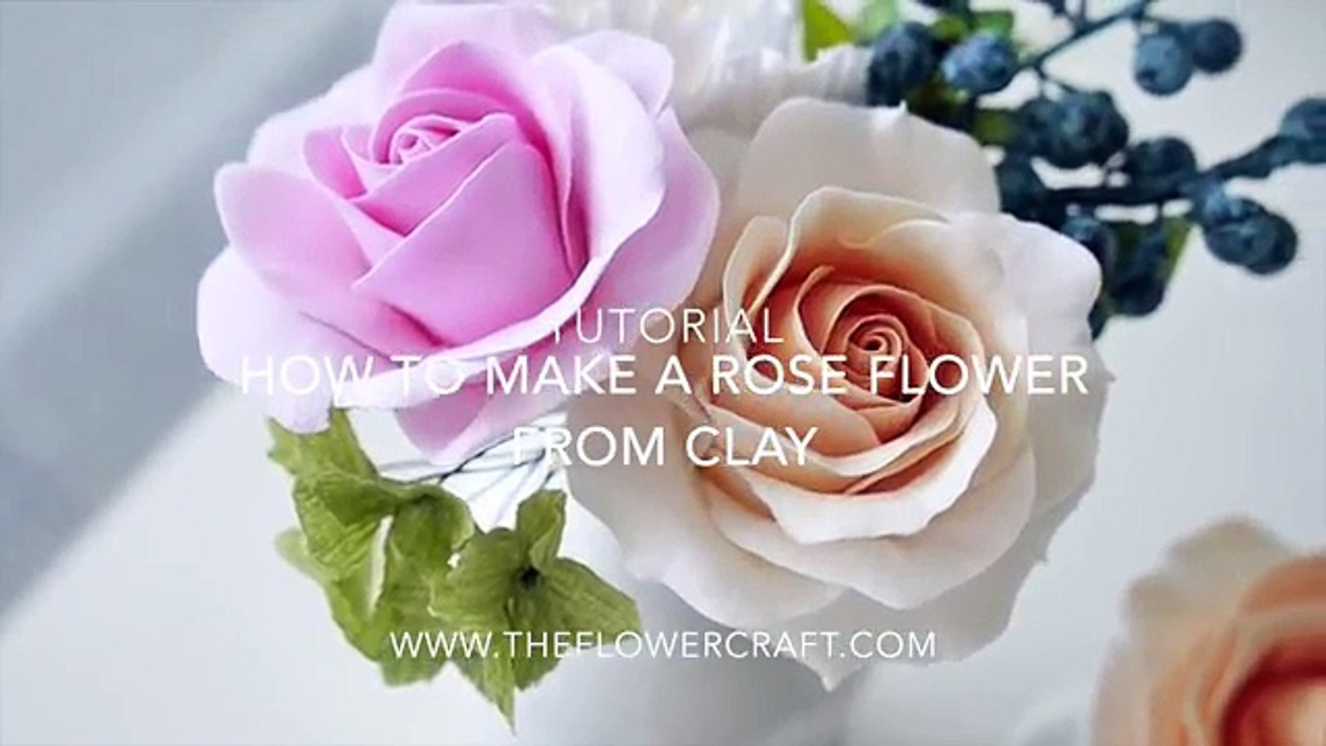 How To Make Polymer Clay Roses