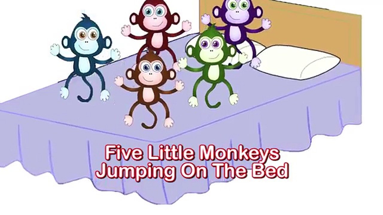 Five little monkeys jumping on the bed Nursery Rhyme - video Dailymotion