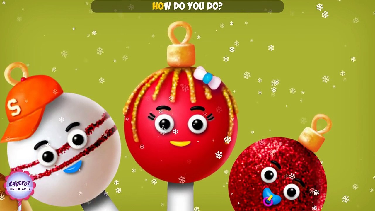 The Finger Family Christmas Ball Family Nursery Rhyme | Christmas ...