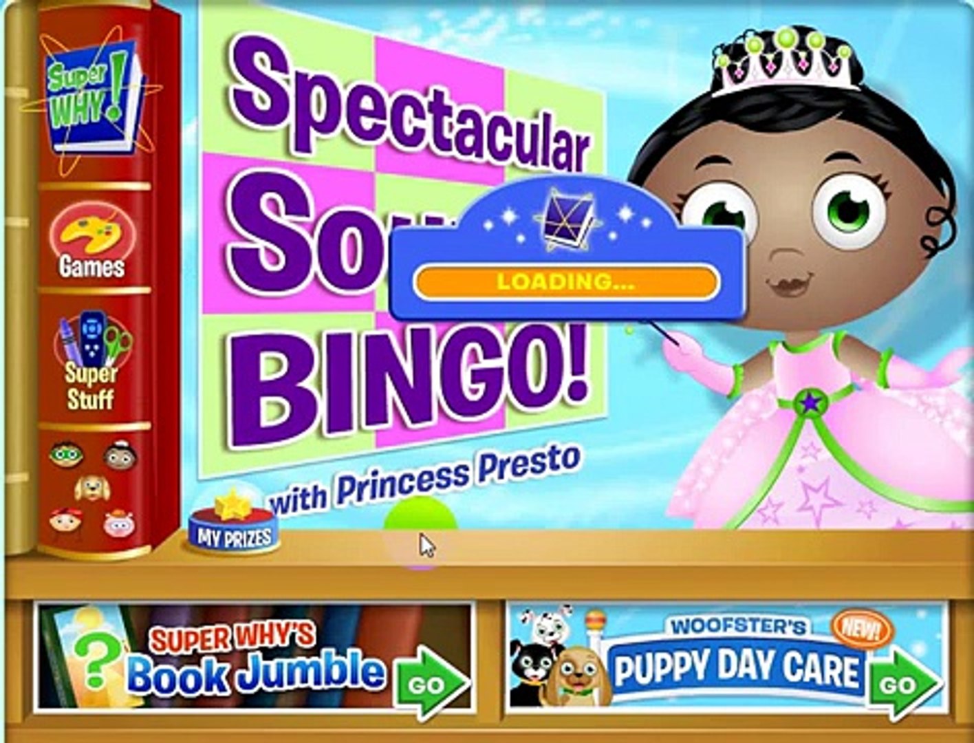 Super Why Princess Presto Games