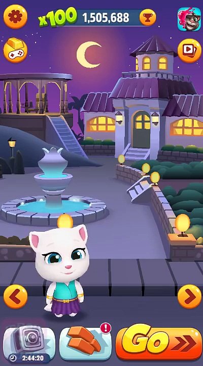 Talking Tom Gold Run - Neon Angela Gameplay - Angelas Night Out #1 ...