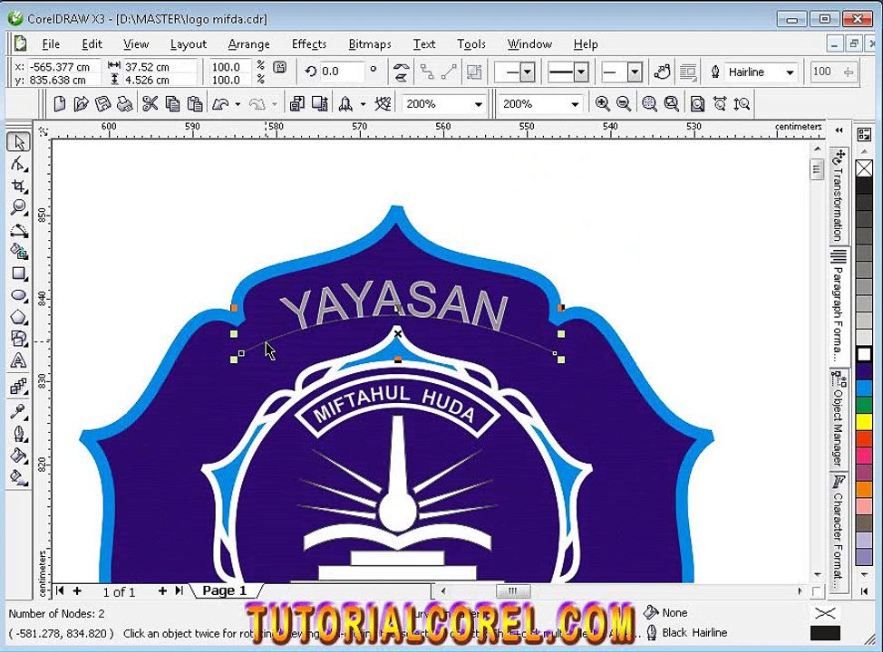[TUTORIAL] cara membuat logo dengan coreldraw x2 x3 x4 x5 x6 x7 - video ...