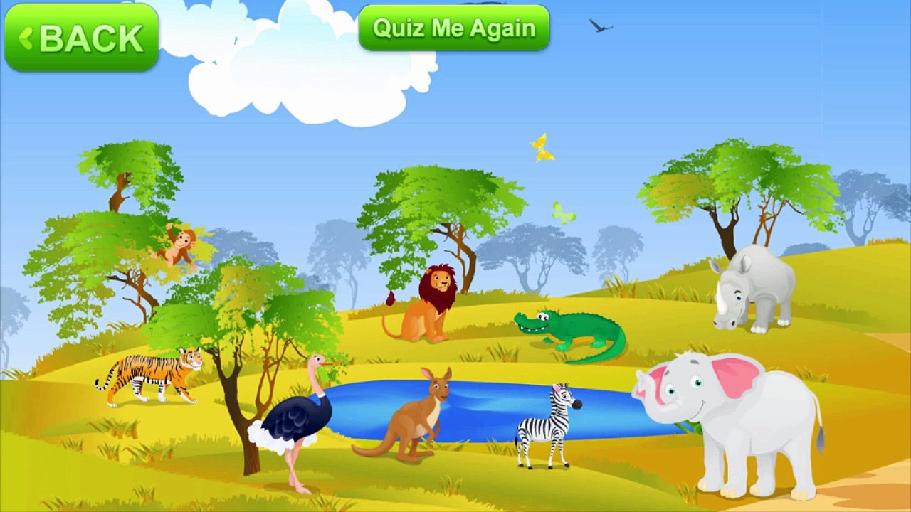Kids learn Wild Animals - Teaching Children Animal Names and Sounds ...