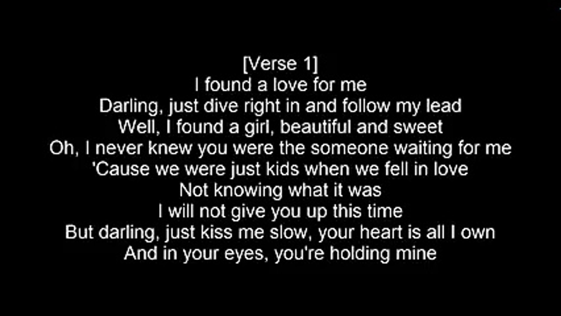 Ed Sheeran Kiss Me Lyrics