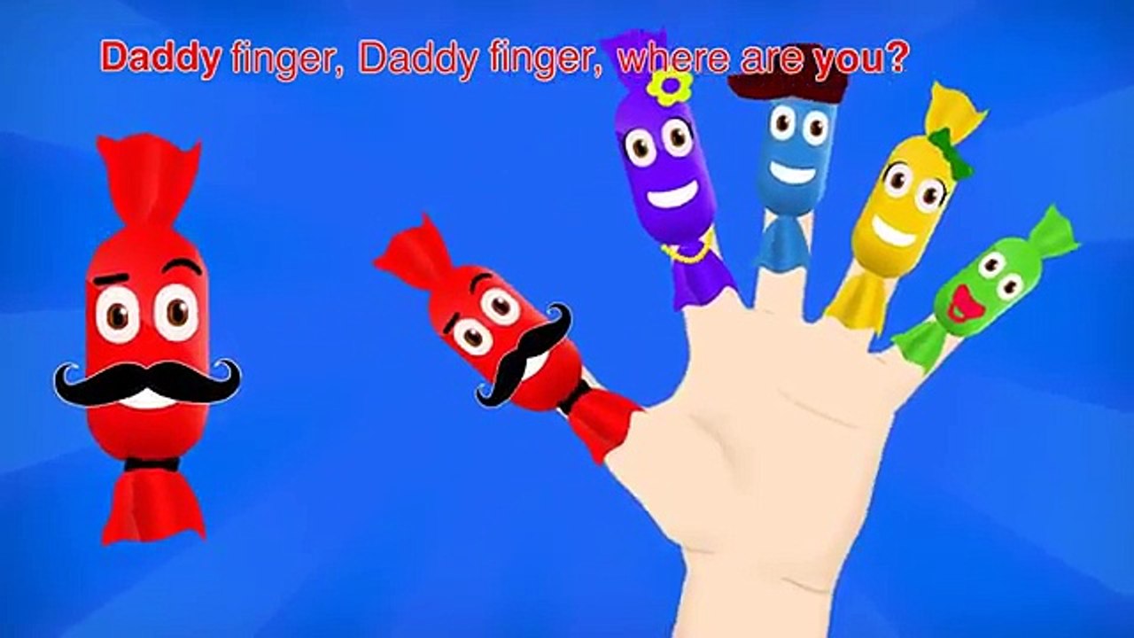 Candy Fan Finger Family Nursery Rhymes Lyrics – Видео Dailymotion