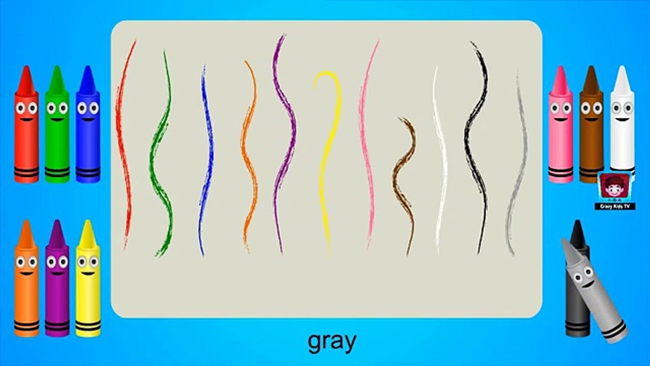 Learn Colors with Crayons | Colors for Kids | Kids Learning Videos ...