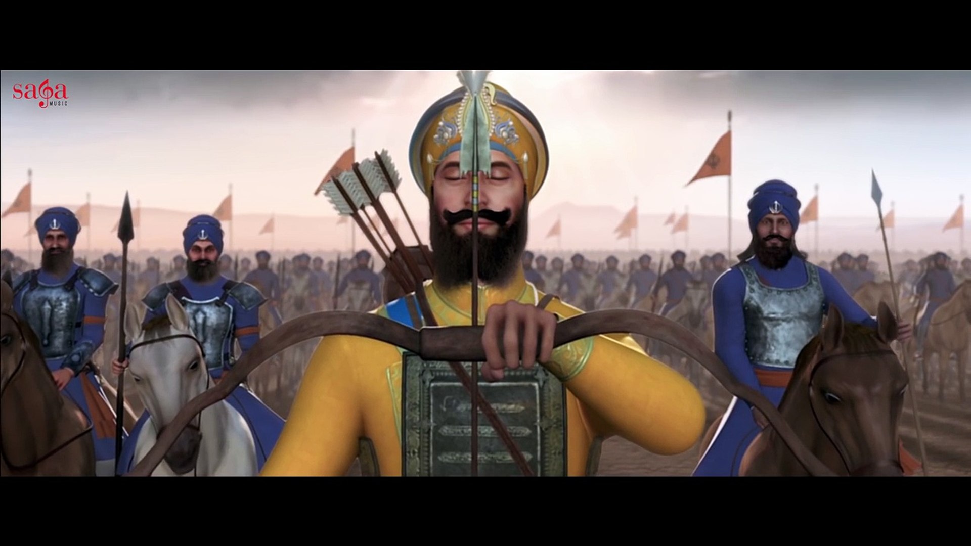 Guru Gobind Singh Ji With Sahibzade Hd