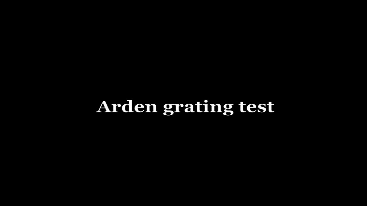 Arden grating test - video Dailymotion