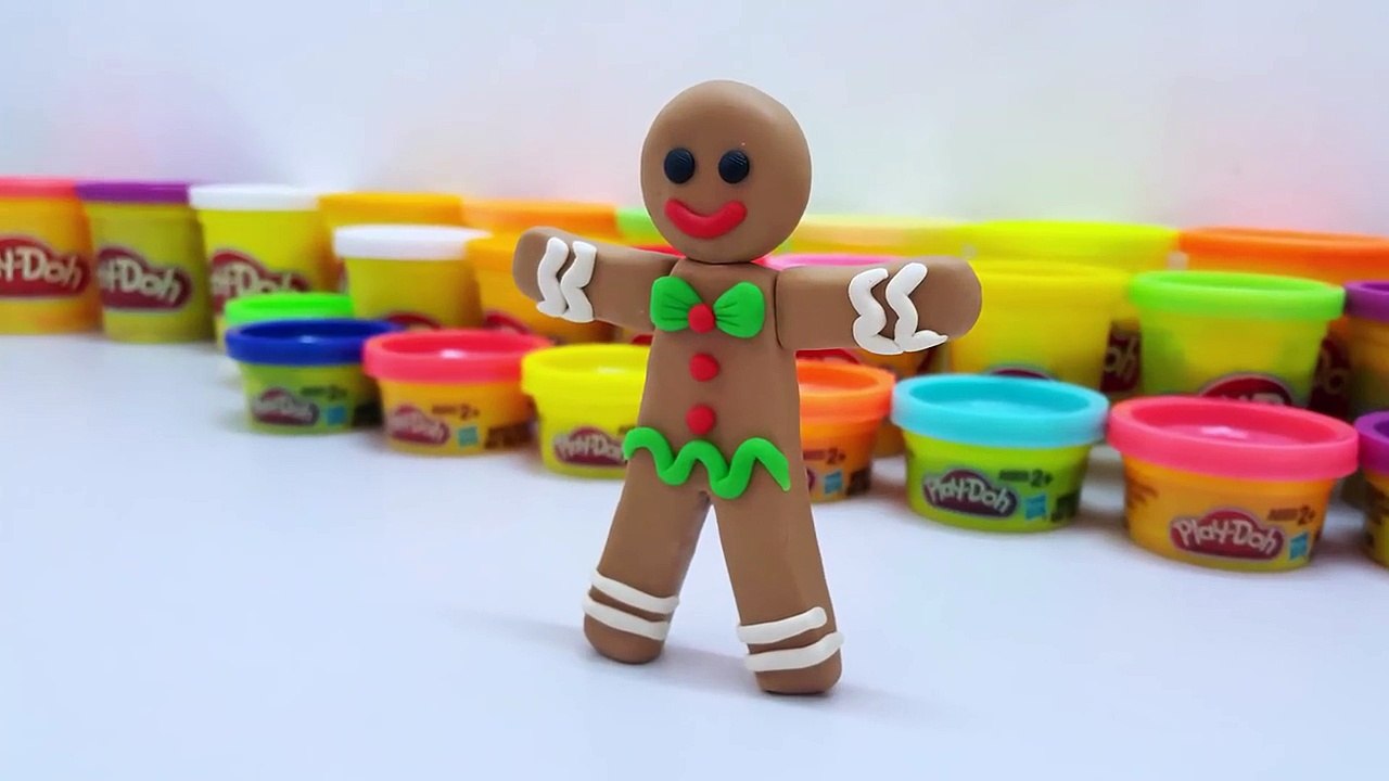 How To Make Gingerbread Man With Play Doh - Learn Colors With Play Doh ...