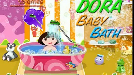 Dora Baby Bath Time - Dora The Explorer Game for Children - Dora Baby ...
