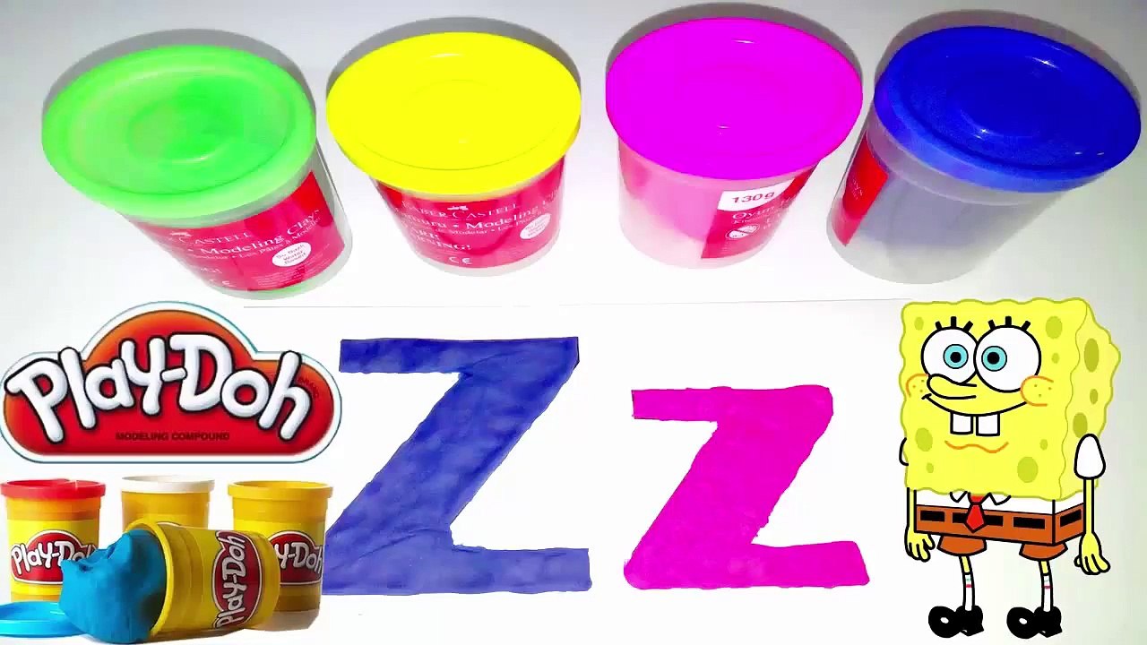 ABC Play Doh, Letters 'Z' Play Doh Alphabert with SpongeBob-55JkJbeM1z4 ...