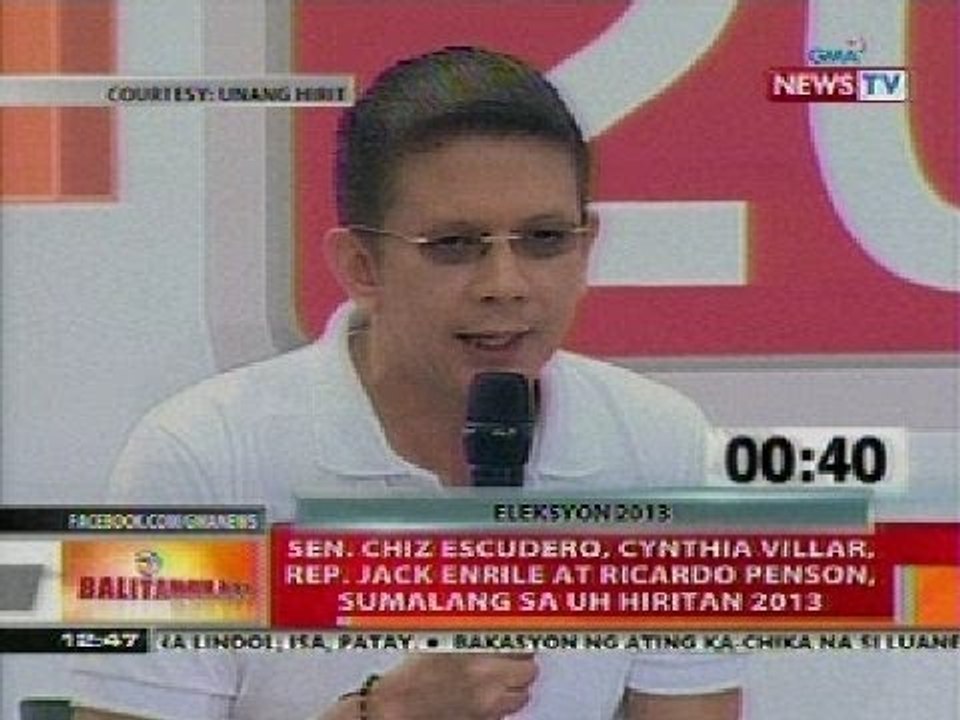 Sen. Chiz Escudero, Cynthia Villar, Rep. Jack Enrile at Ricardo Penson ...