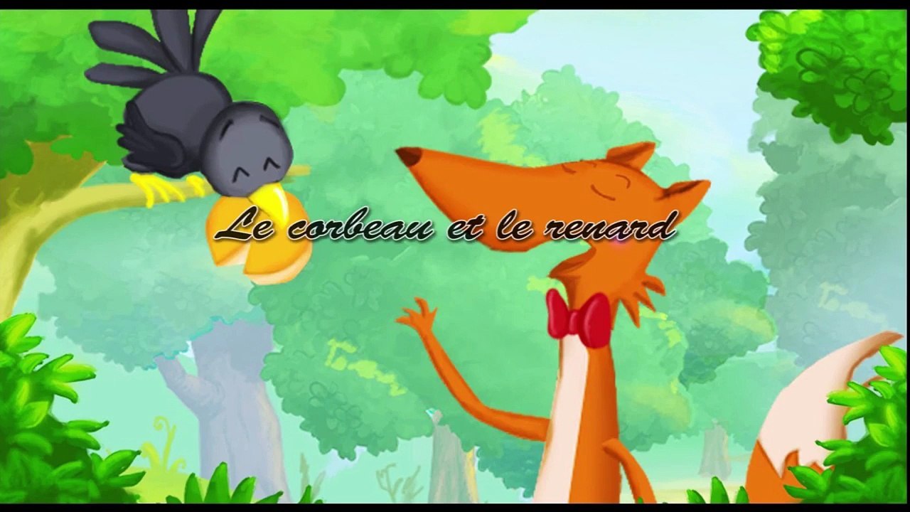 Le Corbeau et le Renard - les Fables de La Fontaine en dessin animé ...