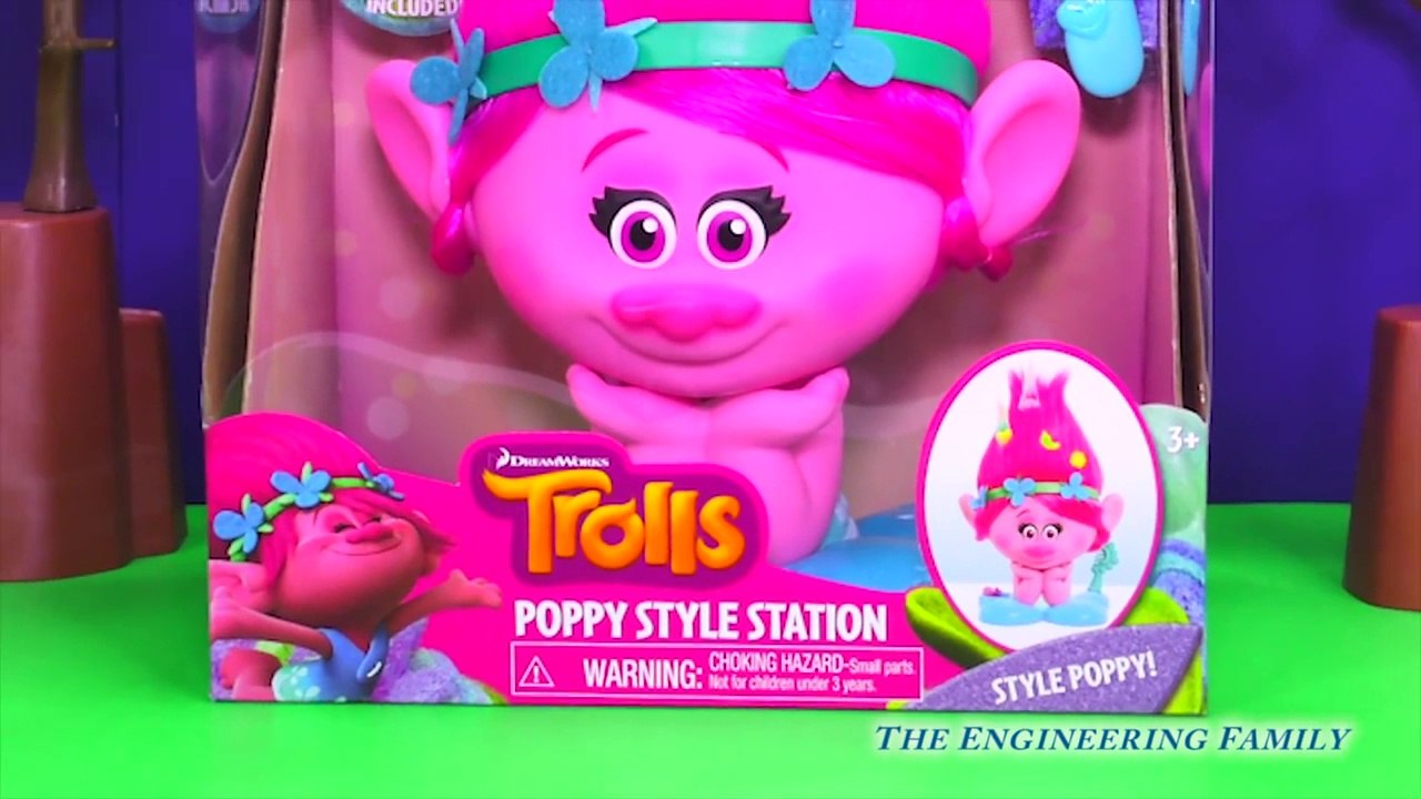 TROLLS Dreamworks Poppy's Style Station with Disney Princess Belle ...