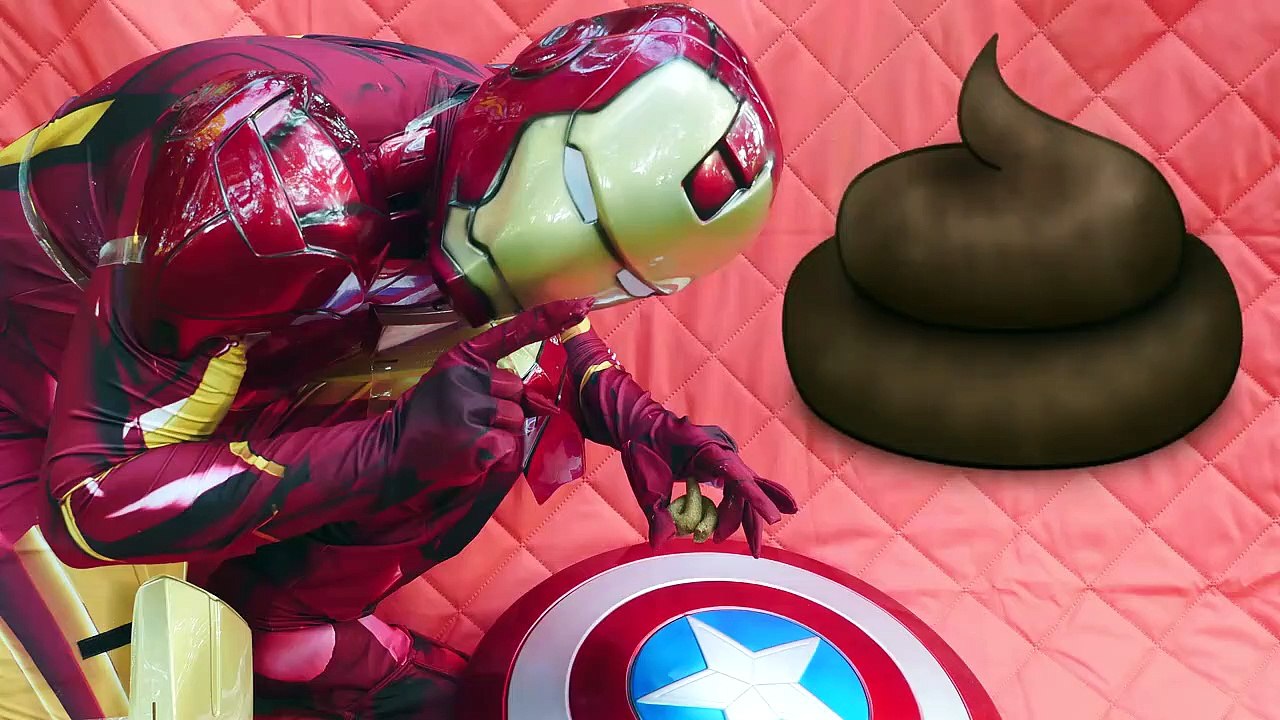 Superhero Poop Prank Iron Man Pranks Captain America - video Dailymotion