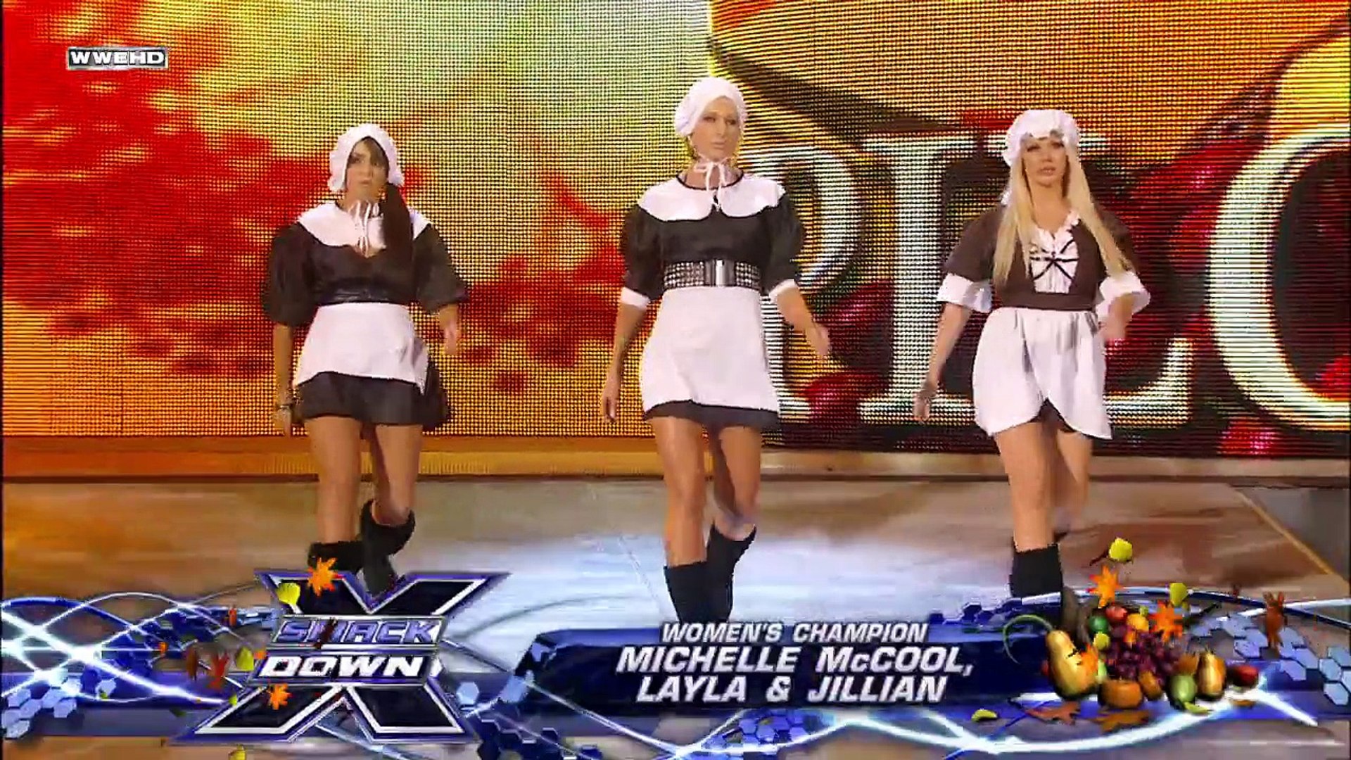 Michelle Mccool And Kelly Kelly And Candice Michelle