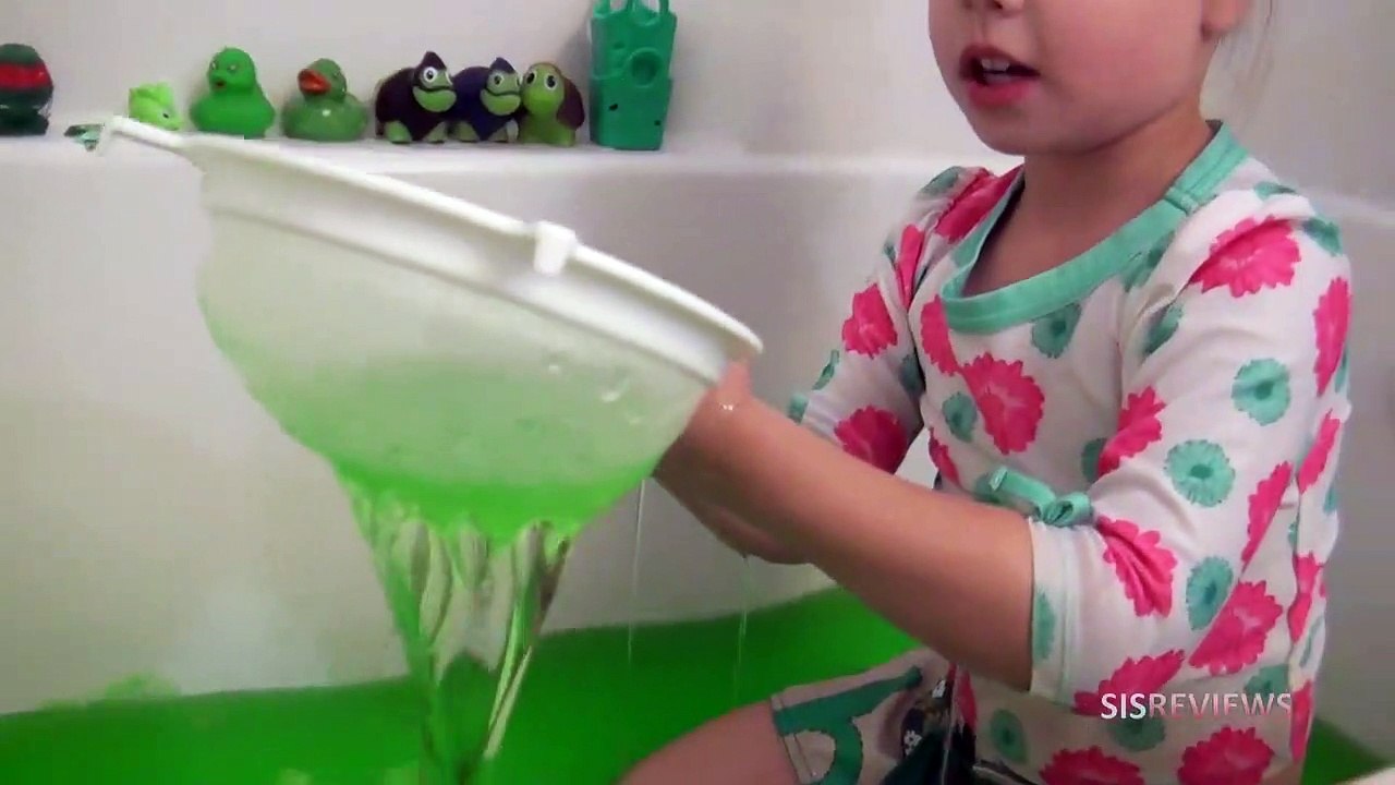 Slime Baff Bath Fun & Learn The Color Green _ SISreviasdasd - Video ...