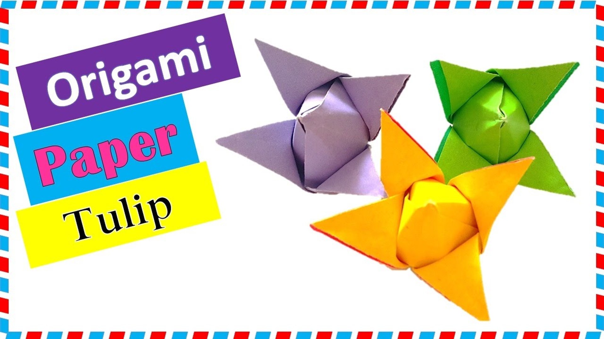 Origami Tulip Flower Step By Step How To Make An Origami Tulip Flower