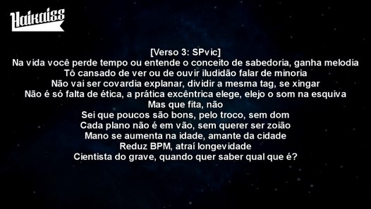 (LETRA) Haikaiss - RAP LORD - Vídeo Dailymotion