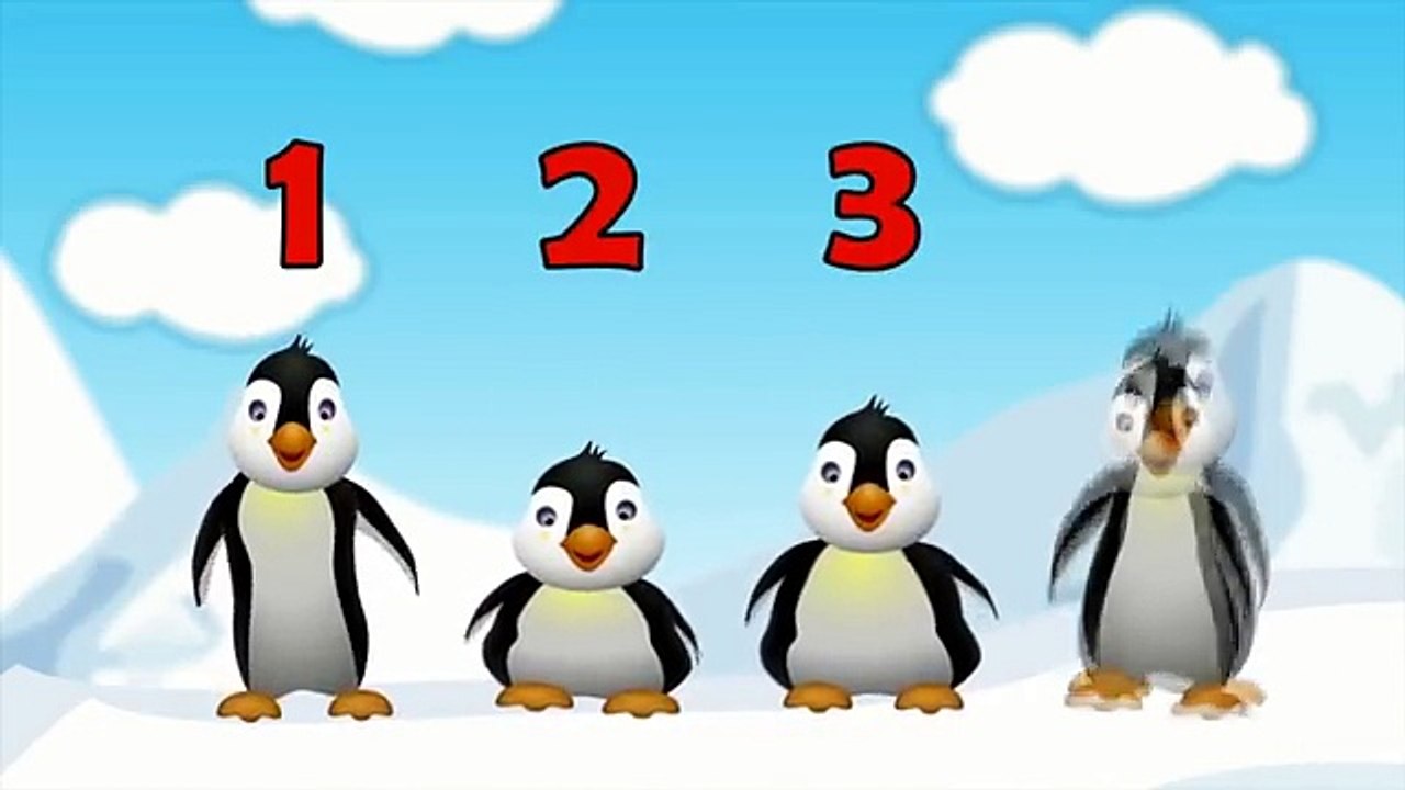 Counting Song 5 Little Penguins for Children, Kids, Babies and Toddlers ...