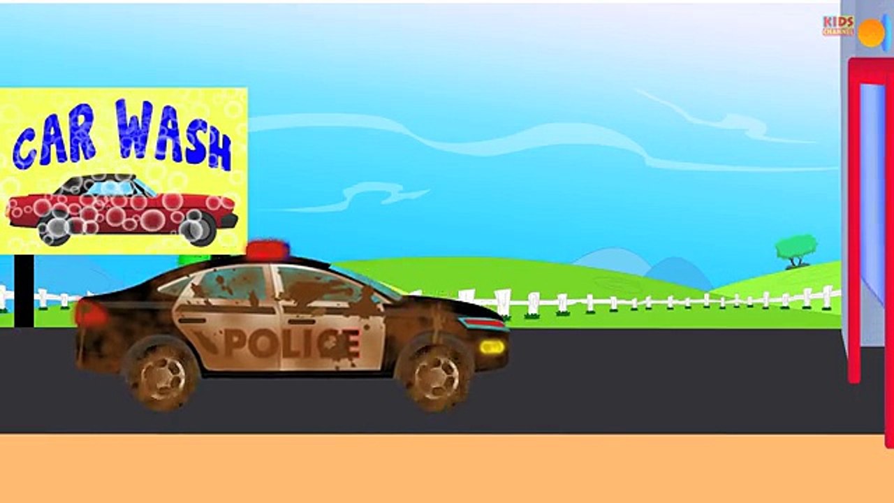 Police Car Wash _ videos For Children _ videos for kids - video Dailymotion