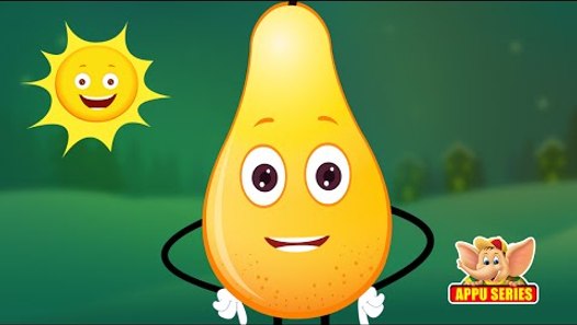 Pear Fruit Rhyme for Children, Pear Cartoon Fruits Song for Kids ...