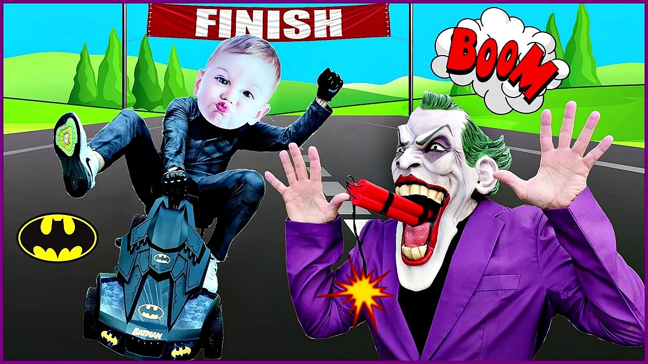 Crying Babies BATMAN GETS BLOWN UP Joker Uses TNT Superheroes in Real ...