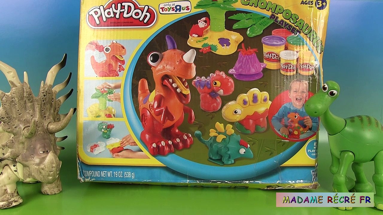 Play Doh Chomposaurus Pâte à modeler Dinosaures Animaux de la Jungle ...