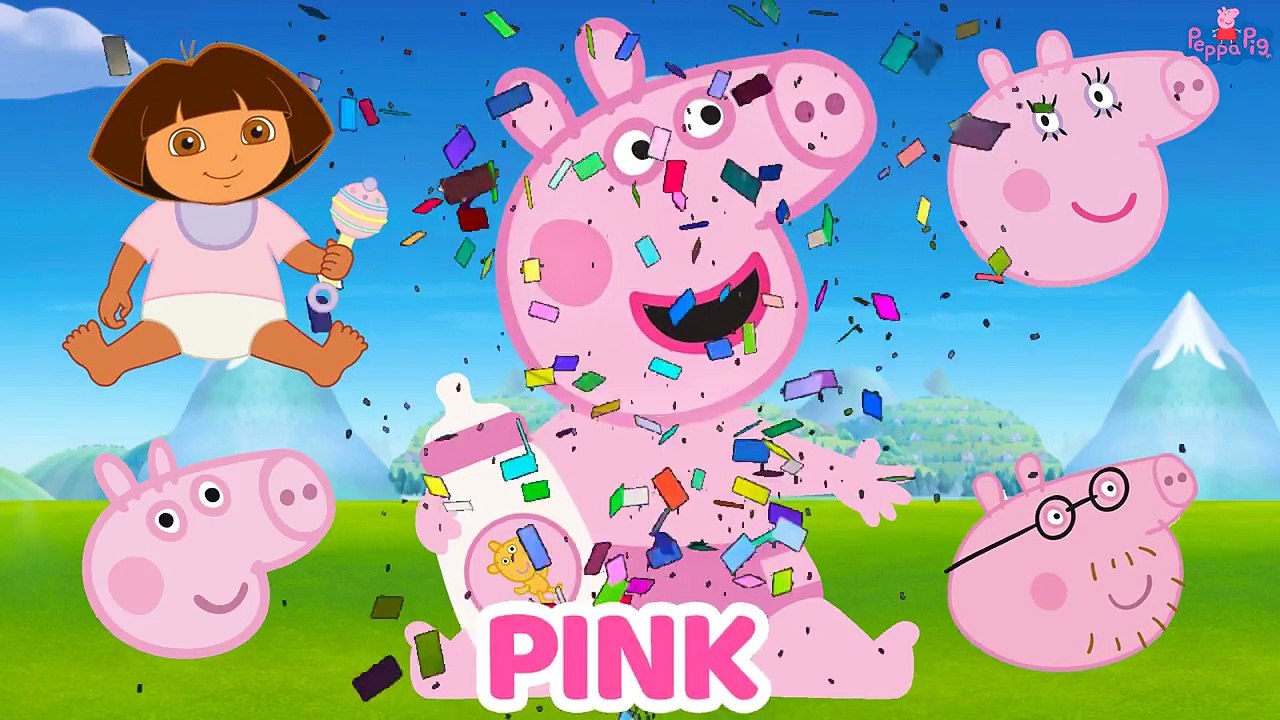 Baby Learn Colors Peppa Pig Bad Baby Cry Baby Pig Baby Bottle