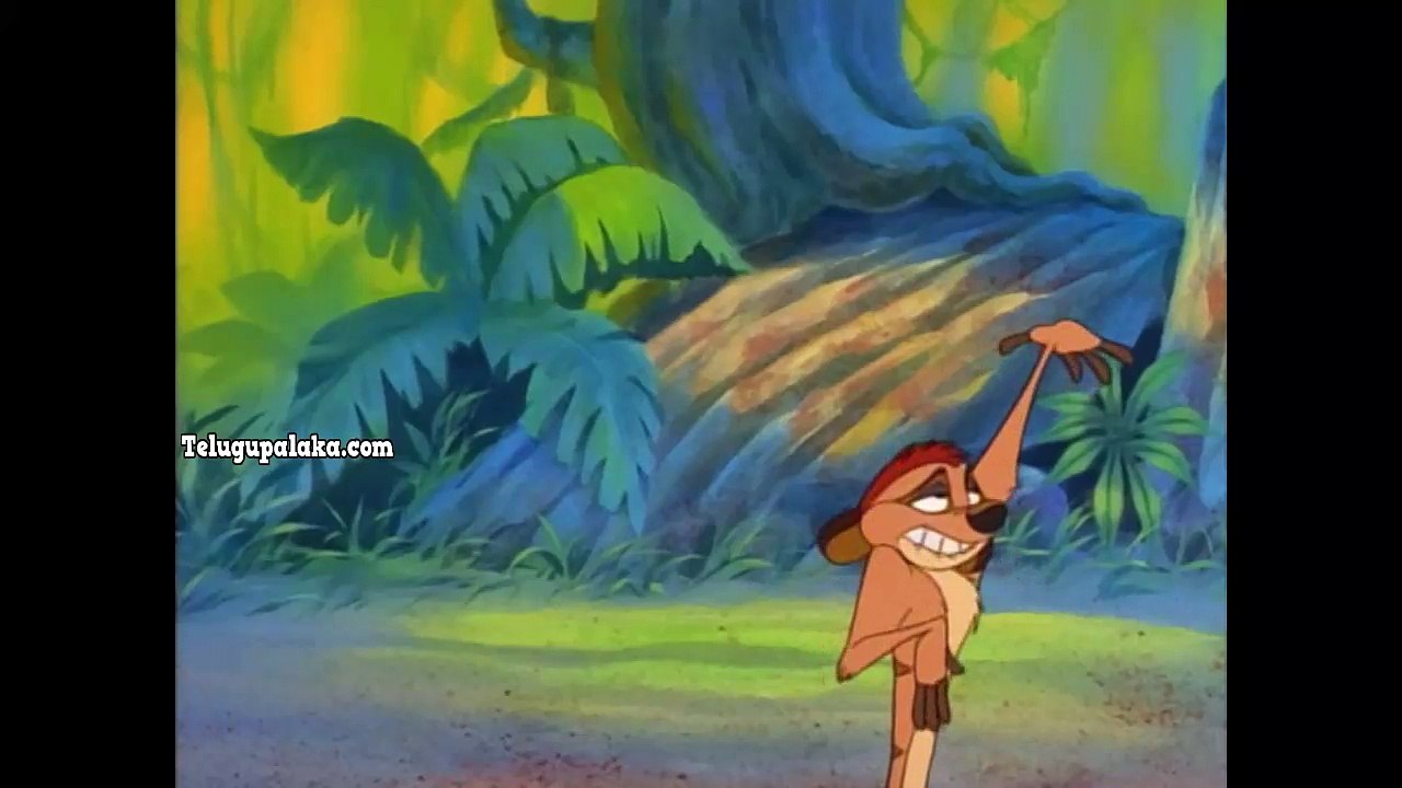 Timon And Pumbaa The Laughing Hyenas Can't Take a Yolk Telugu Dubbed ...
