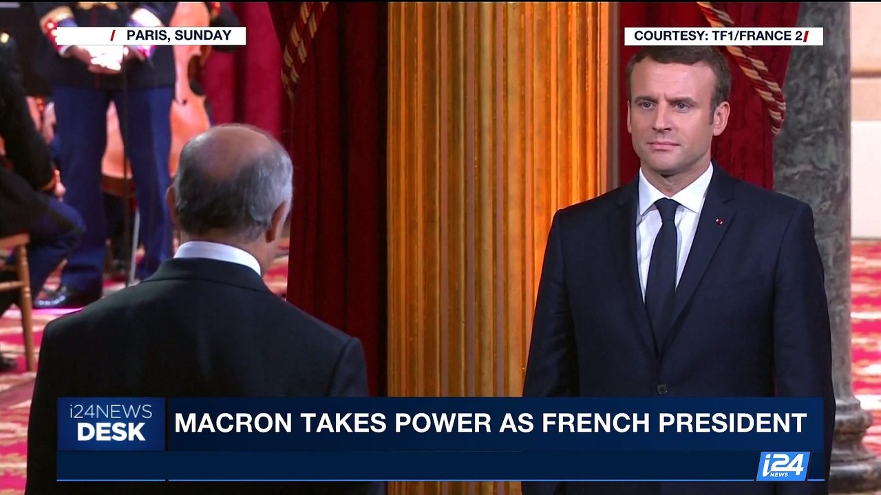 i24NEWS DESK | Macron takes power as French President | Monday, May ...
