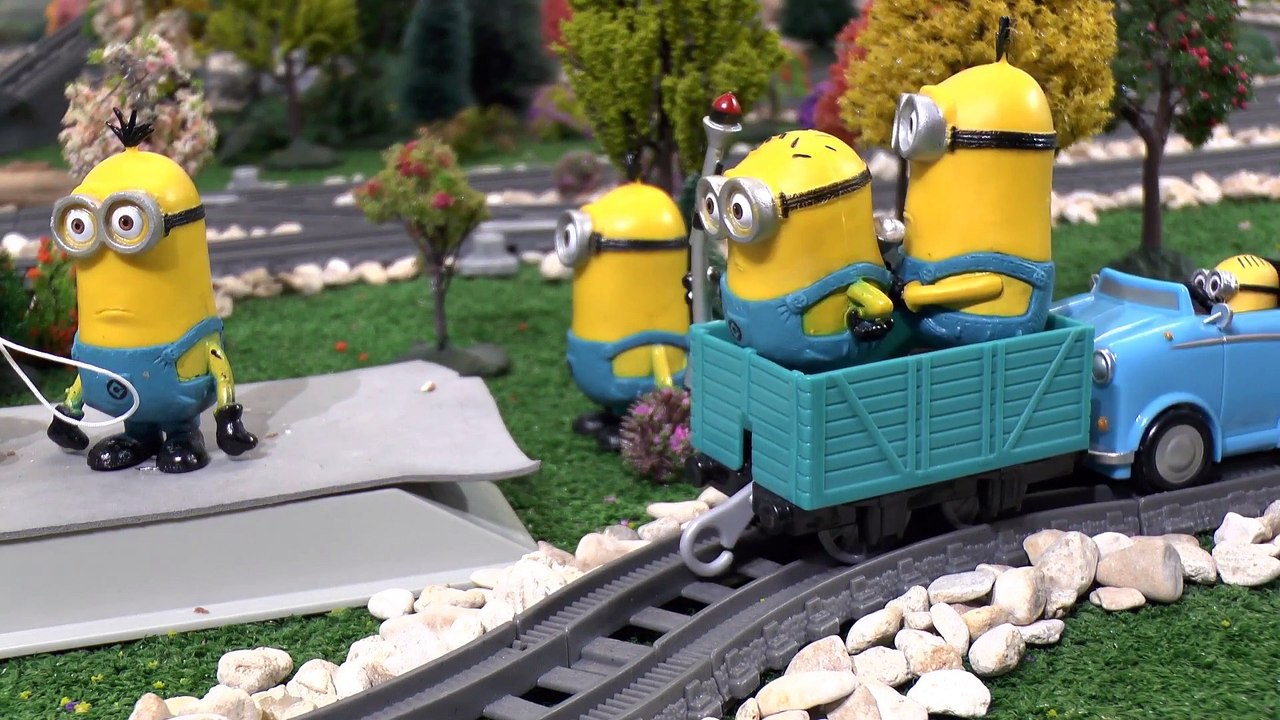 Minions Funny Toy Stories with Thomas and Friends Train Toys and ...