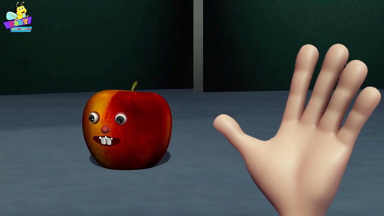 The Finger Family Apple Family 3D Nursery Rhyme _ Apple Finger Fami ...