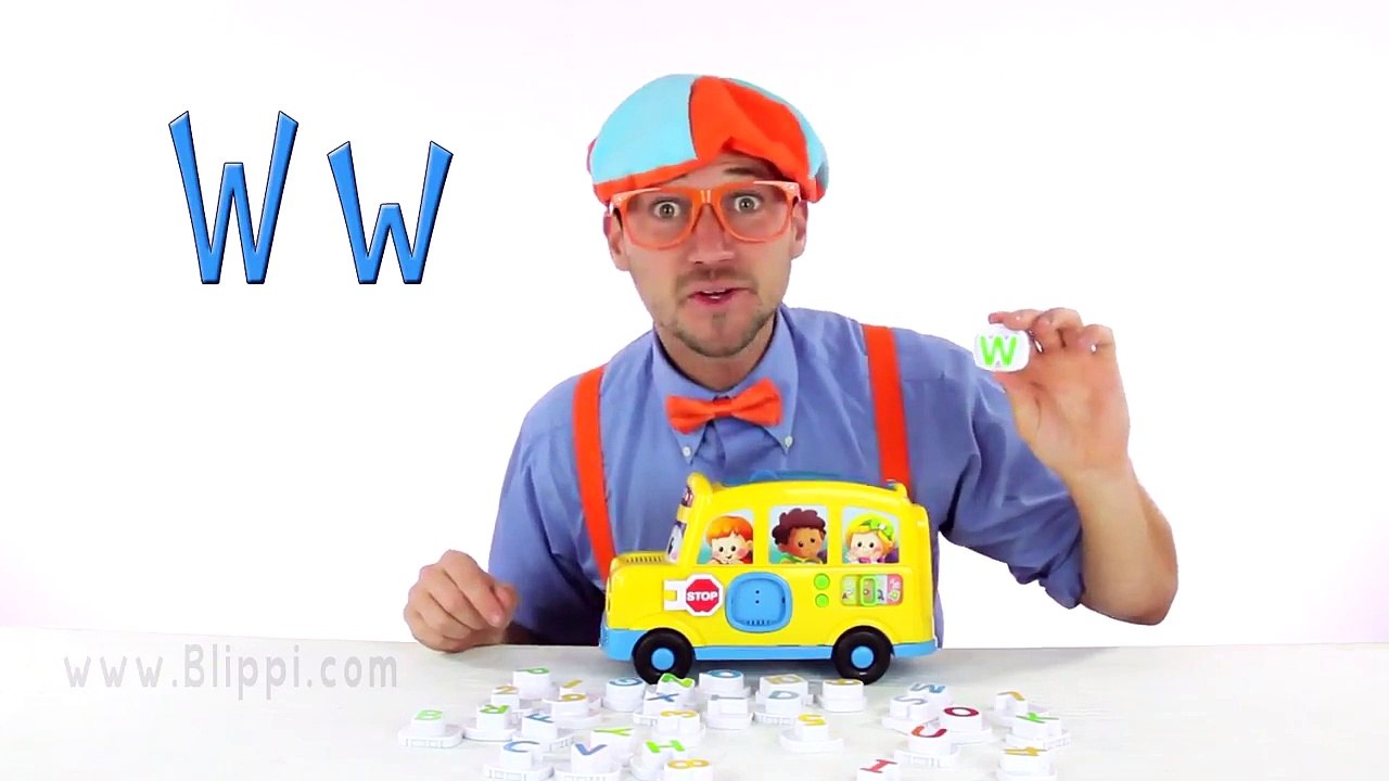 Learn the Alphabet with Blippi Toys _ School Bus Song _ Blippi Toys ...