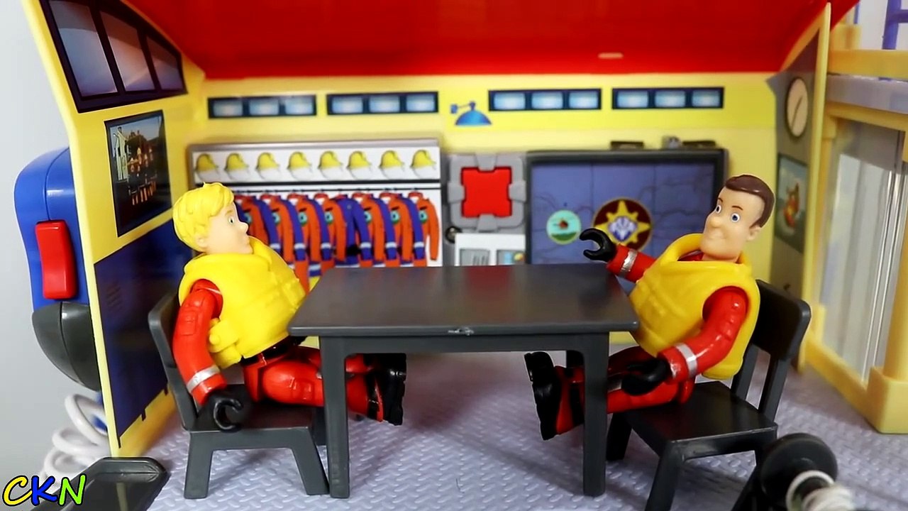 HD Fireman Sam Ocean Rescue Unboxing And Playing Fun With Ckn Toys ...