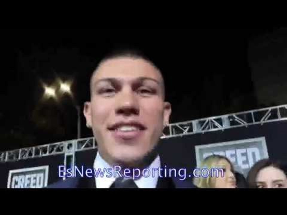Gabriel Rosado (LEO) "Creed" Movie Red Carpet - EsNews Boxing - video ...