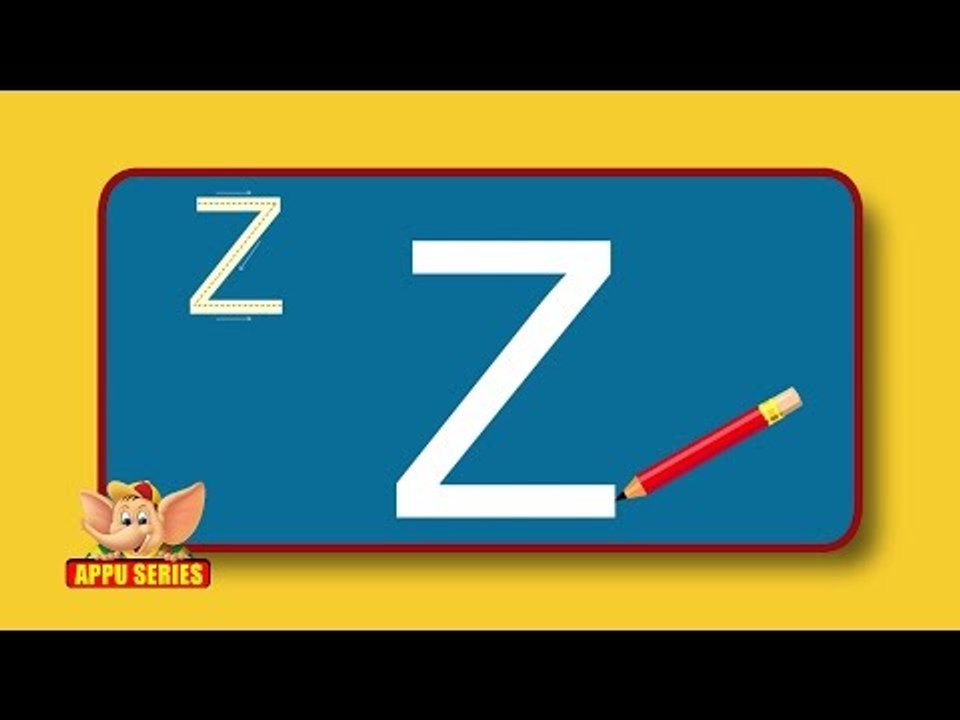 Learn Alphabets - Letter Z - video Dailymotion