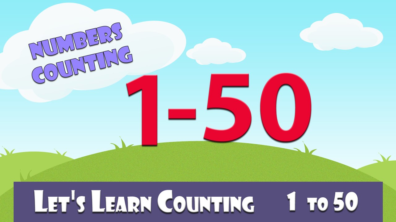 Learn To Count 1 to 50 | Numbers Counging to 50 | Learn Counting 1-50 ...