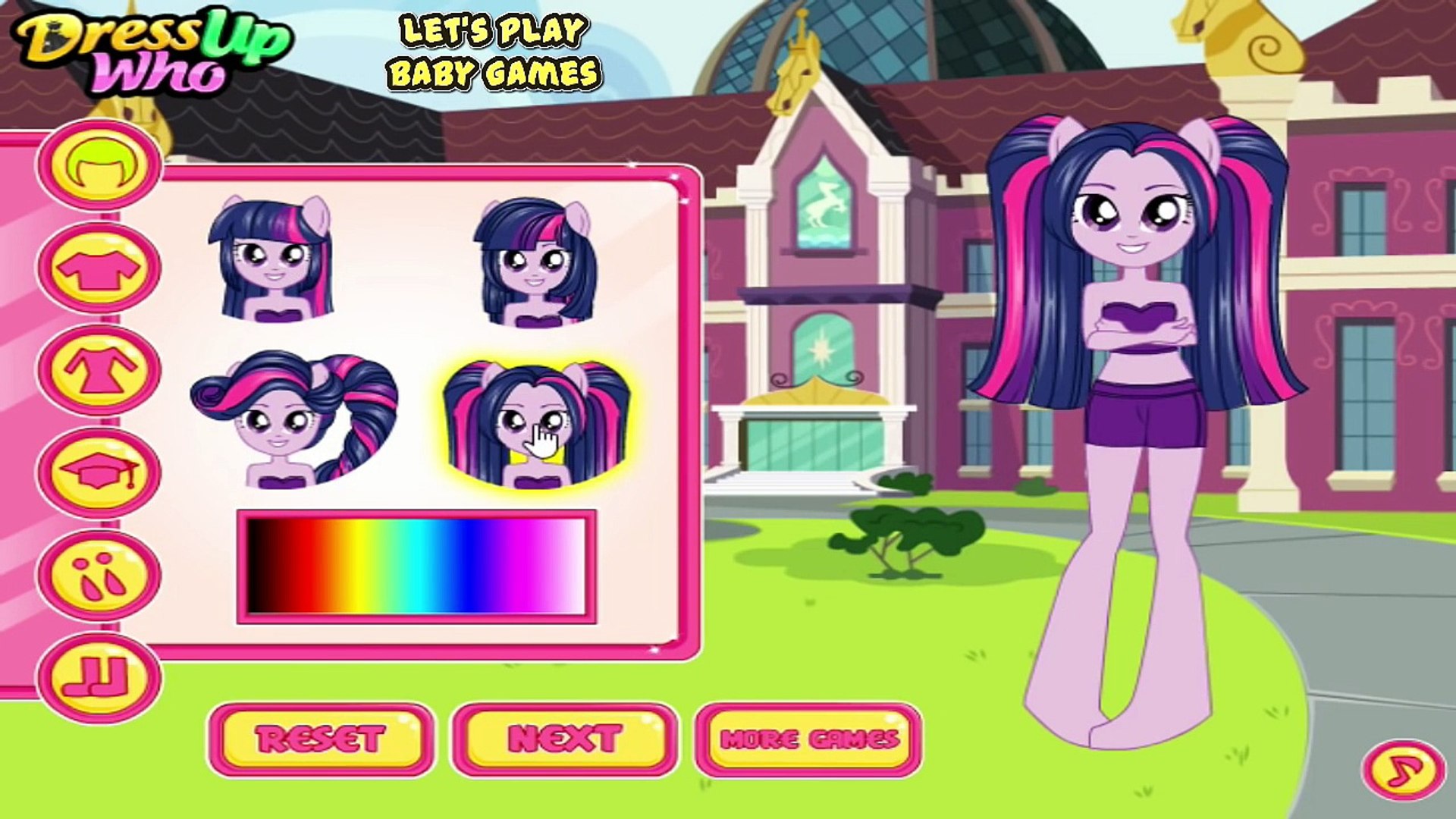 My Little Pony Equestria Girls Twilight Sparkle Dress Up Game – TMBI