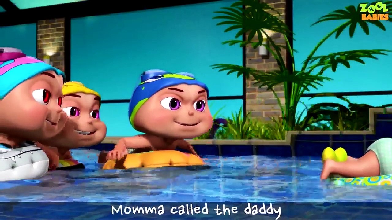Five Little Babies Swimming In A Pool By Zool Babies - video Dailymotion