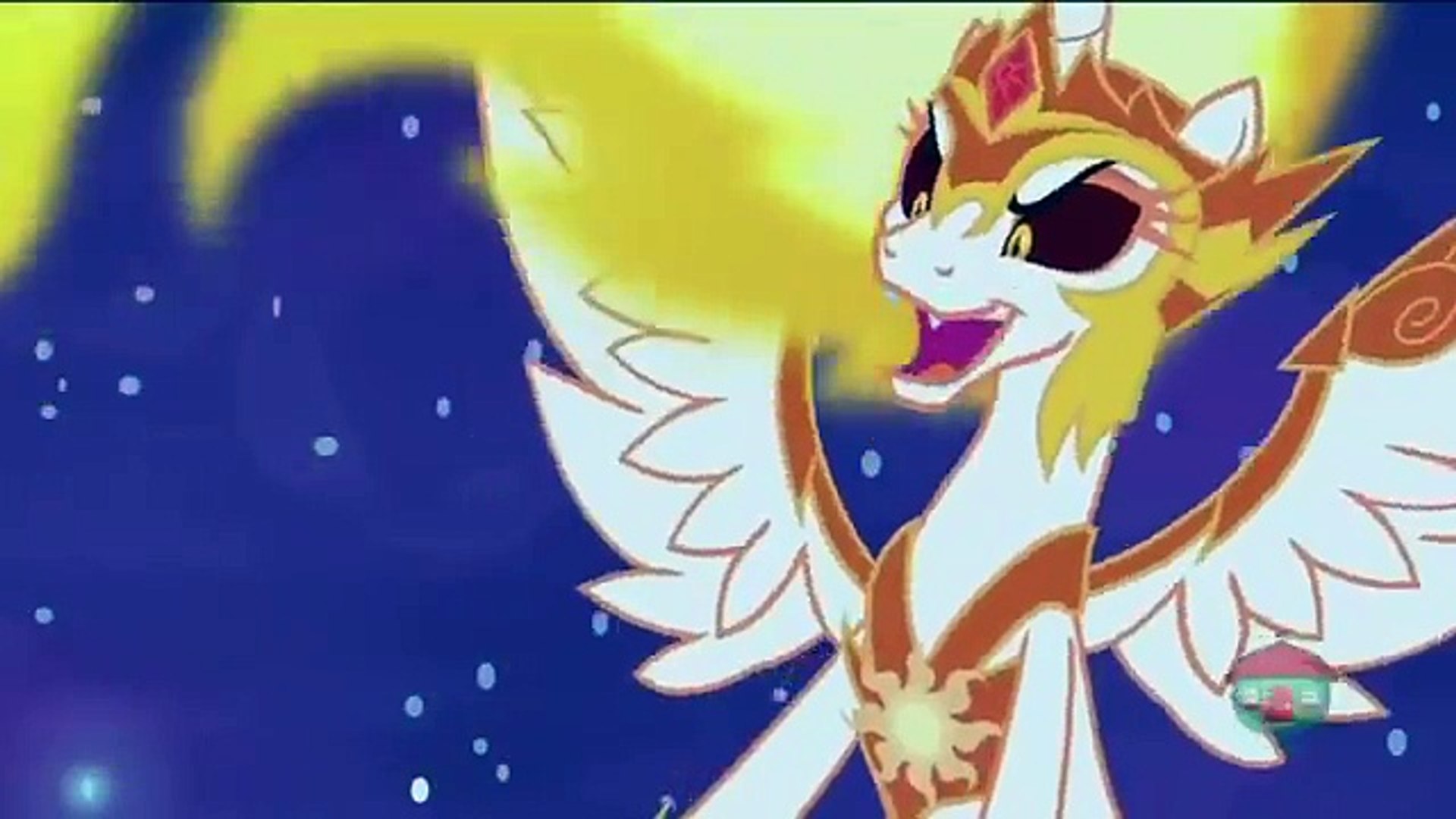 Nightmare Moon And Celestia Fighting