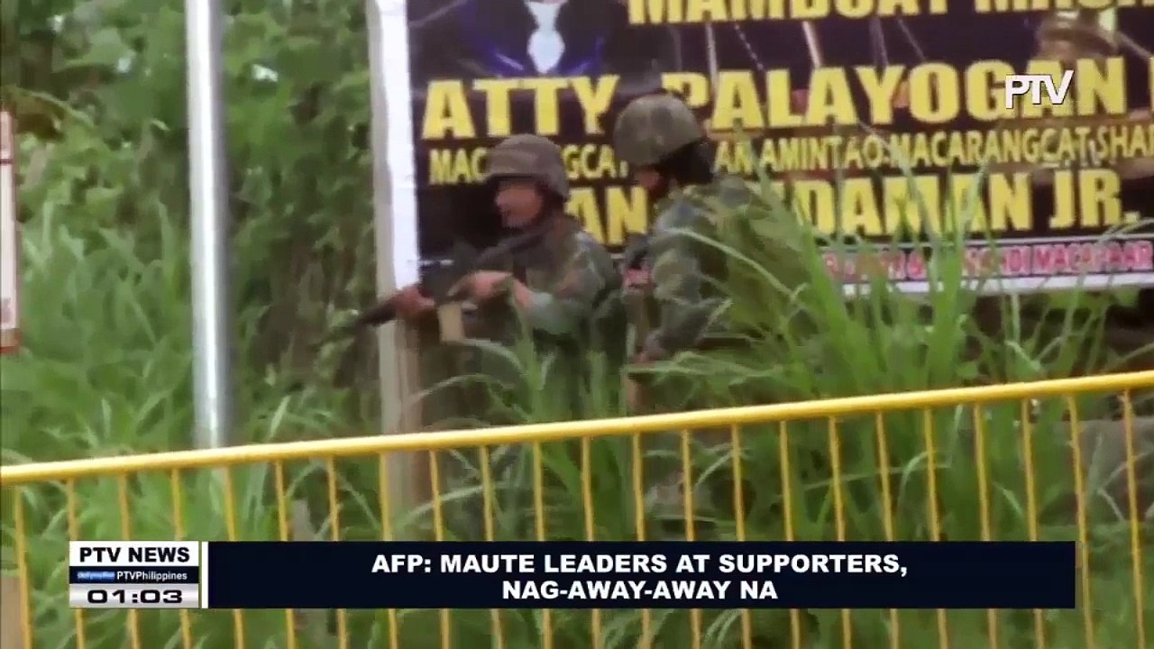 AFP: Maute leaders at supporters, nag-aaway-away na - video Dailymotion