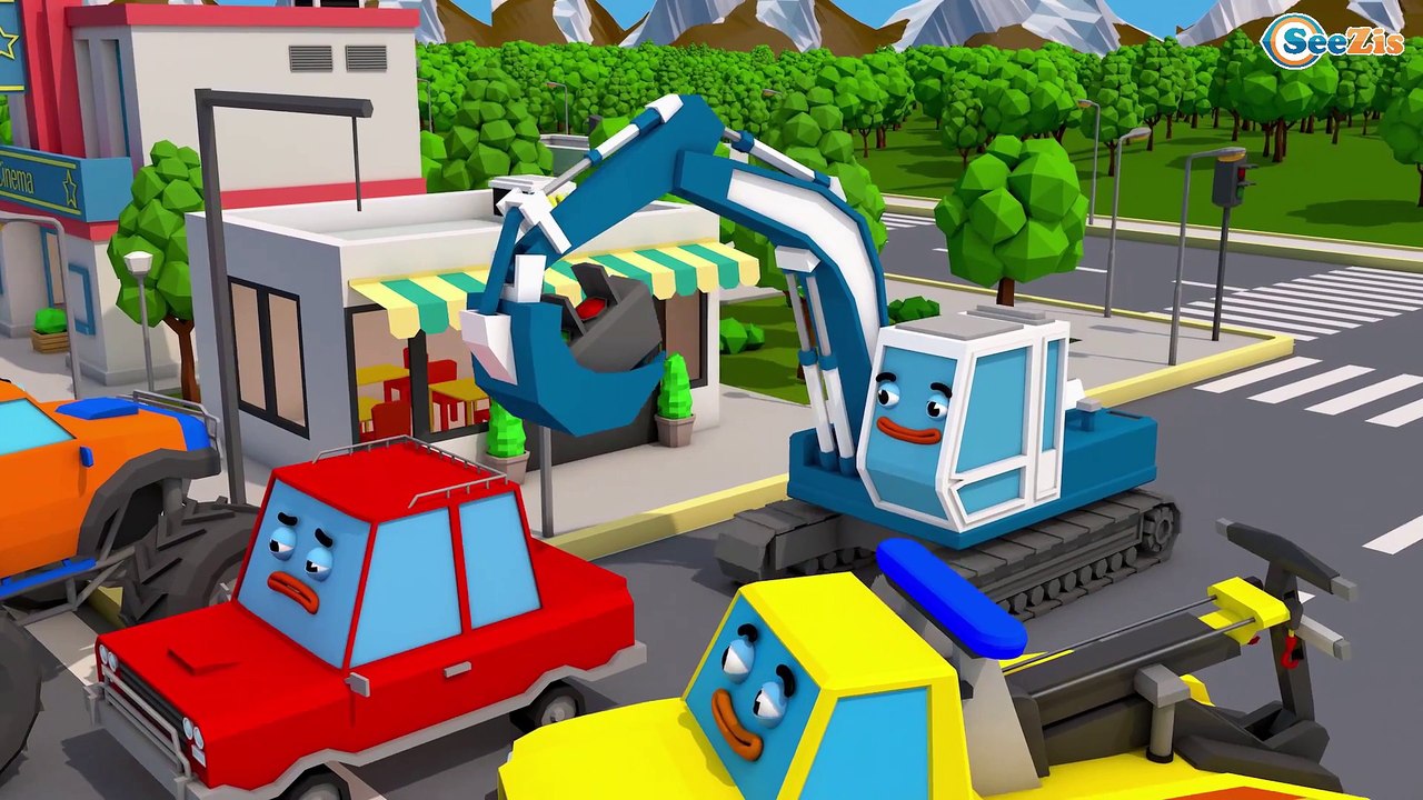 The Excavator - Diggers Cartoons | Video for kids - World of Cars for ...