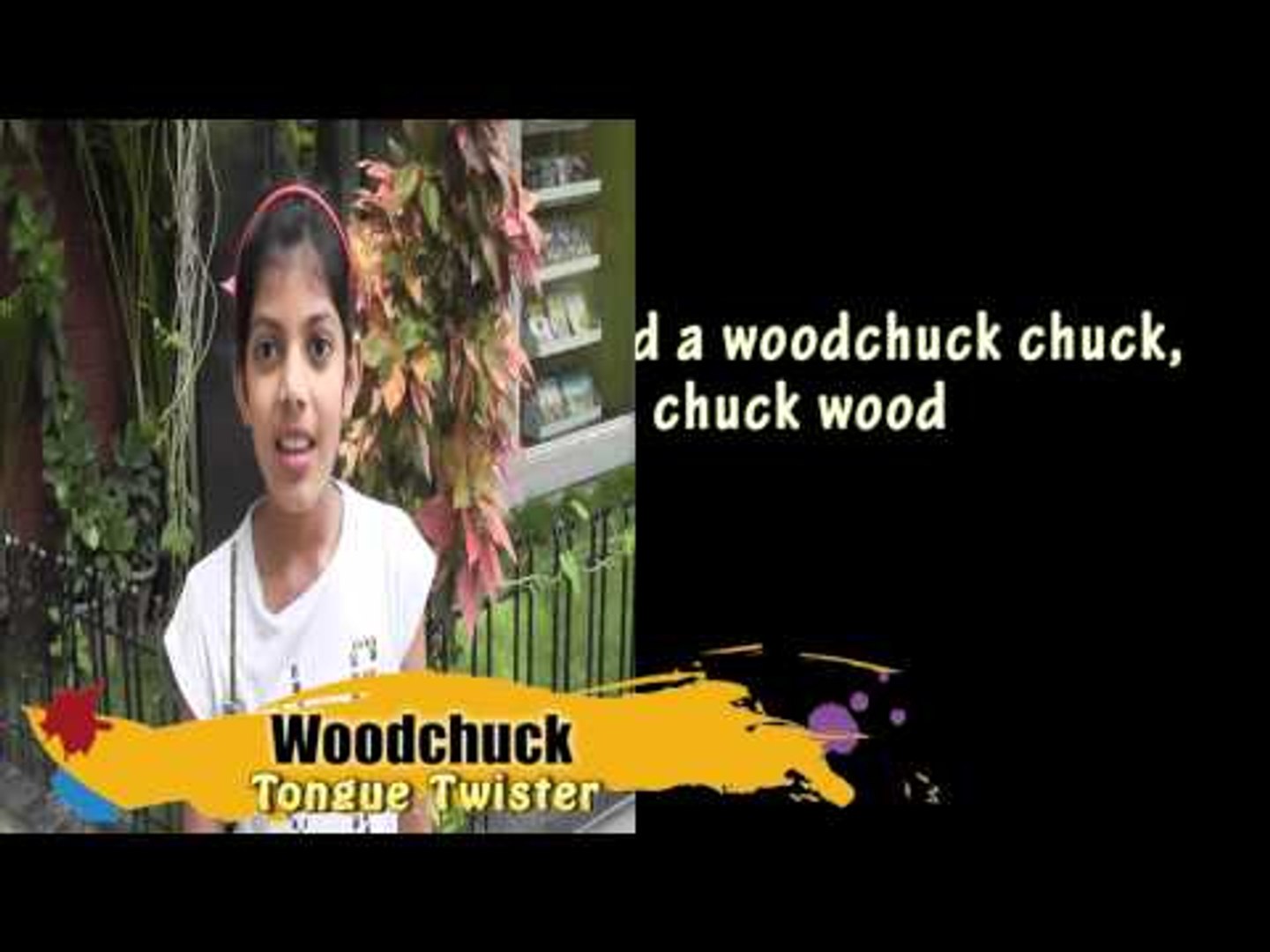 Tongue Twisters Woodchuck