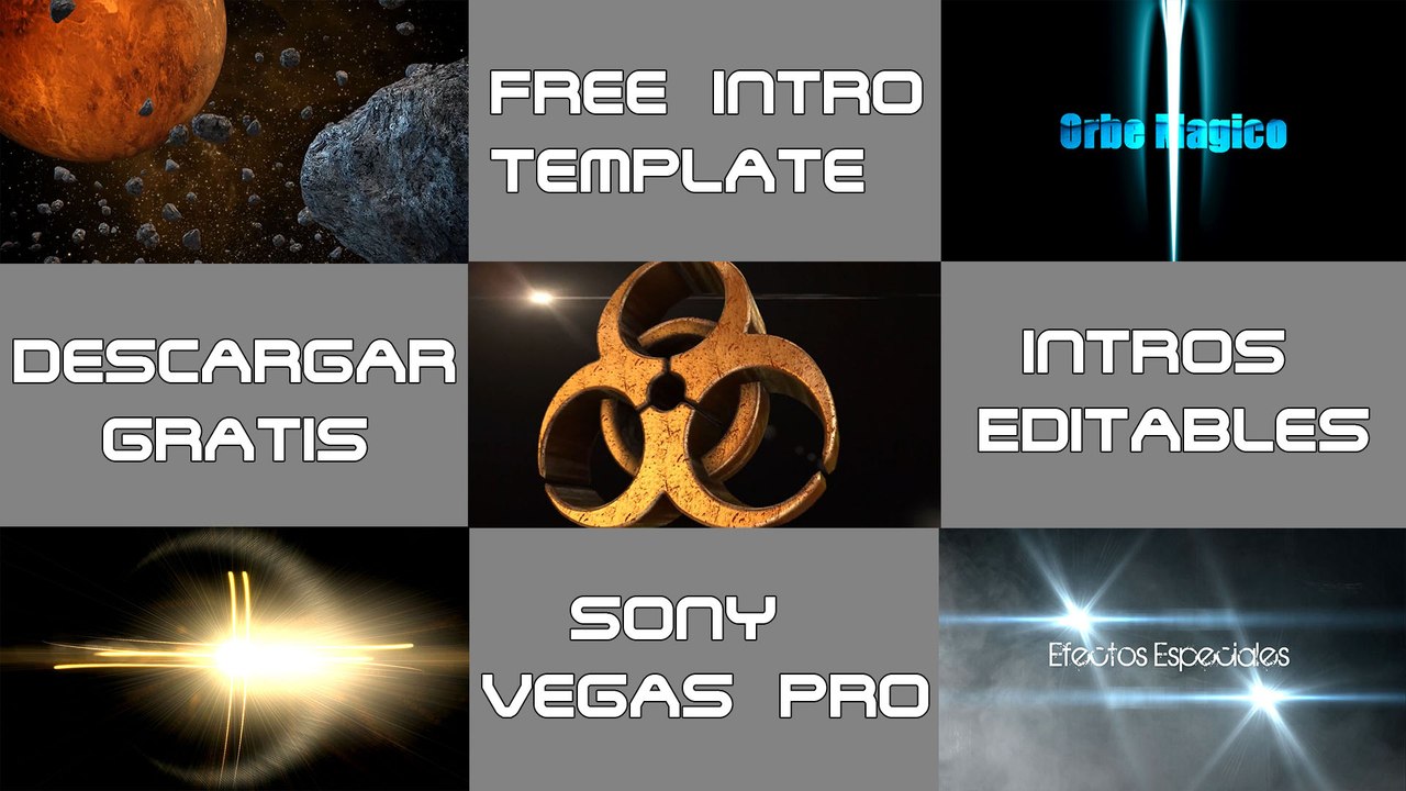 TOP 5 Intro Templates | Intros Editables | Sony Vegas Pro | part 1 ...