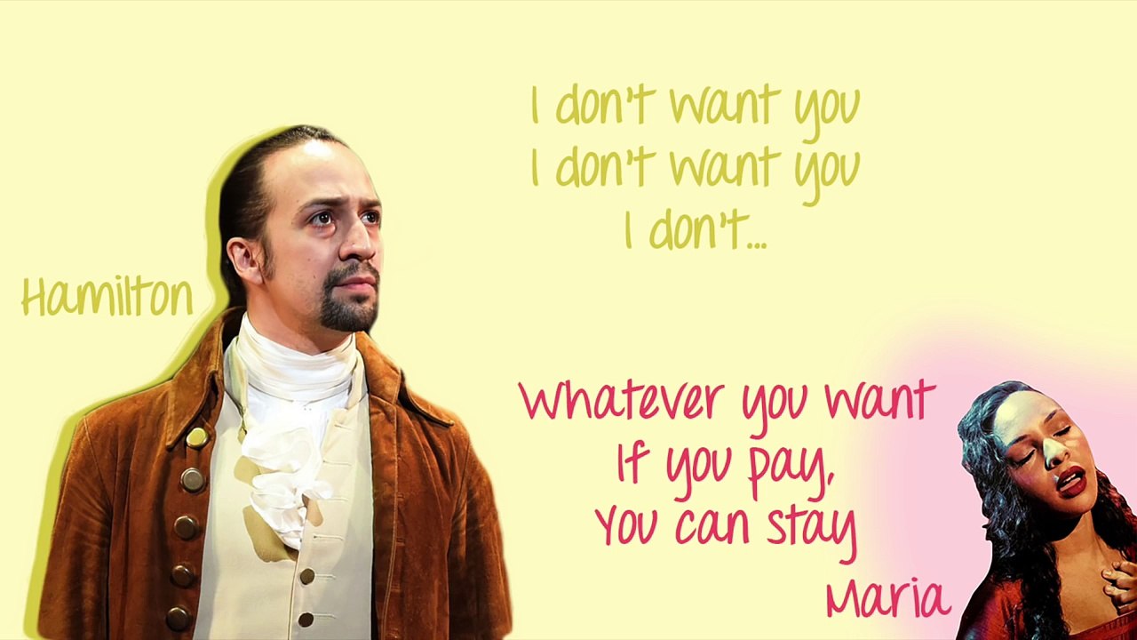 2 4. Say No To This (Hamilton) Color Coded Lyrics - video Dailymotion