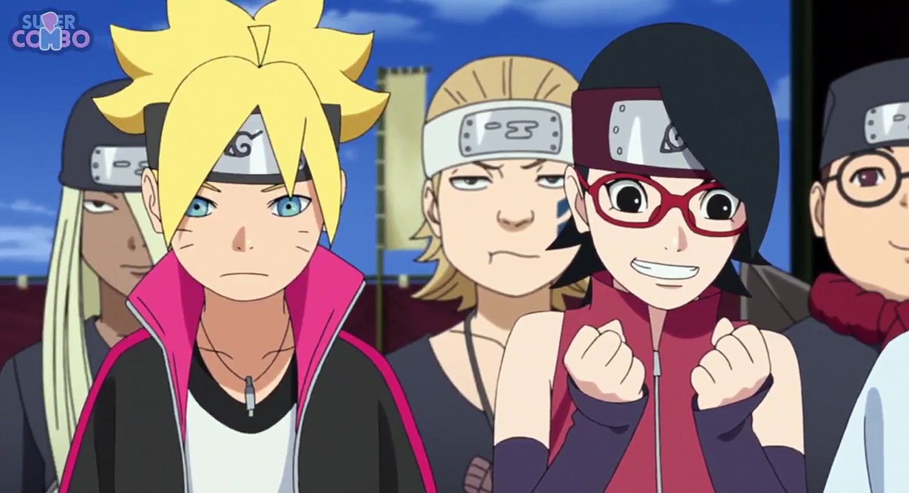 Boruto Chunin Exam Boruto vs Kiri Team, Shinki vs Metal Lee, Saradas ...