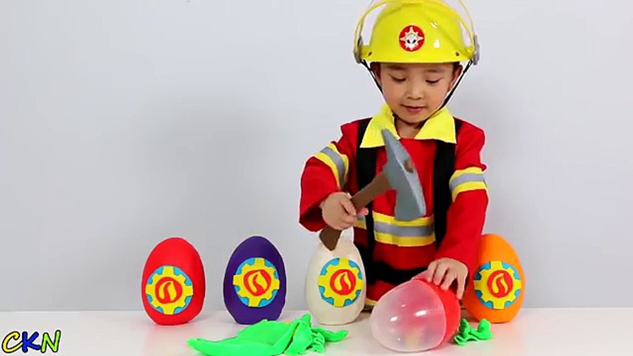 Fireman Sam Fire Station Jupiter Fire Truck Engine Toys Unboxing Fun ...