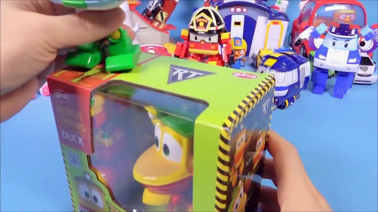 Robocar Poli and Robot Trains Super Wings transformers car toys - video ...