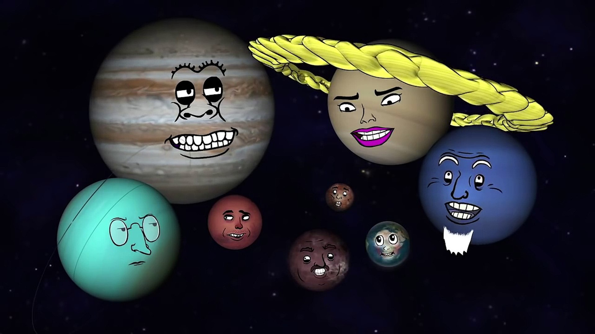 Shut Up Cartoons Planets Show 3d Exploration Zoom Earth Planet